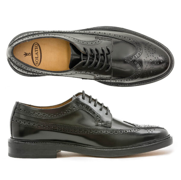 Solatio 256 Royal Brogue - Black - Solatio Shoes