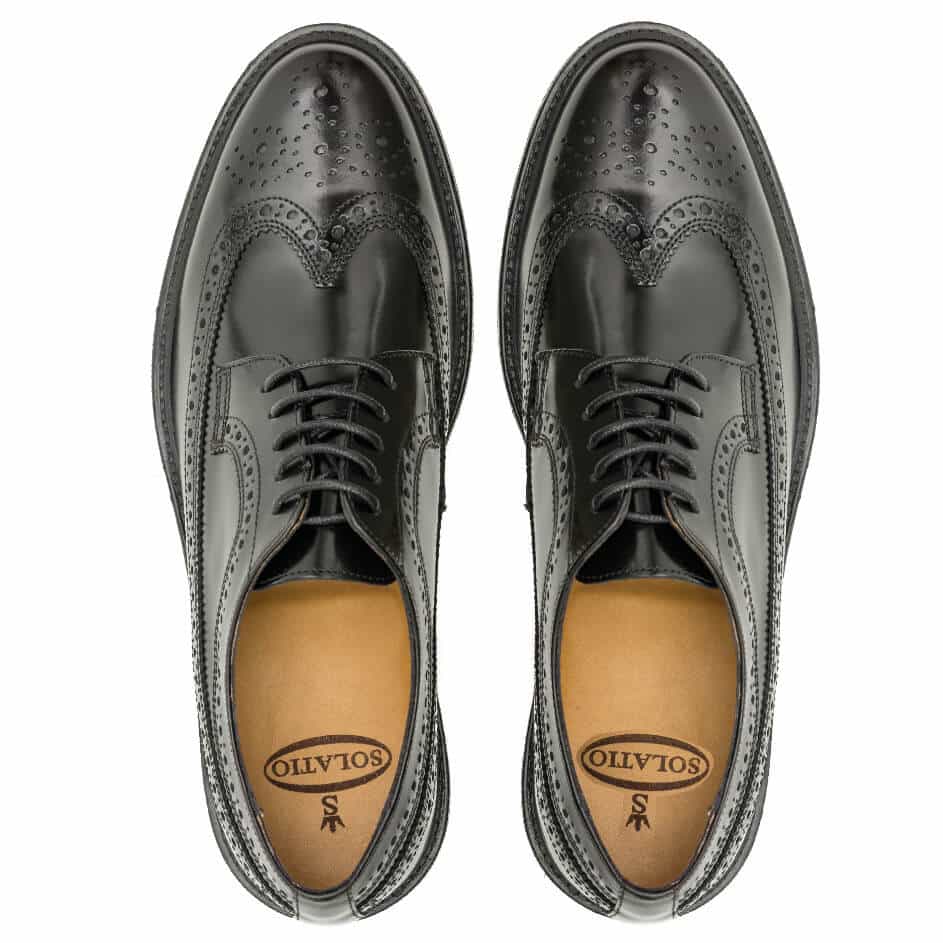 Solatio 256 Royal Brogue - Black - Solatio Shoes